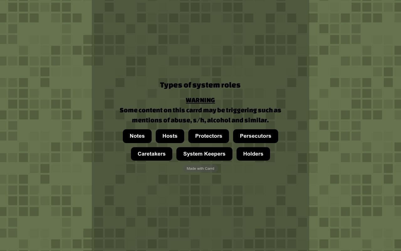 A big list of roles